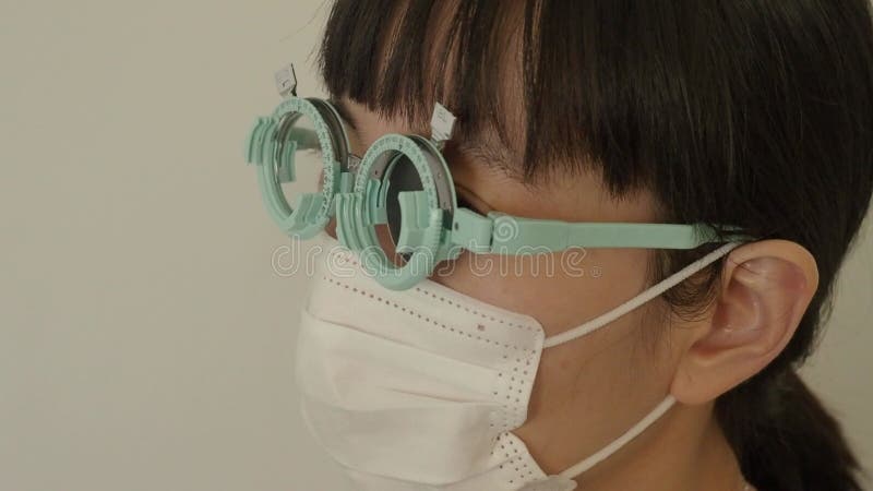 Eye Testing and Eyeglass Assembly by Experts Optician Stock Footage ...