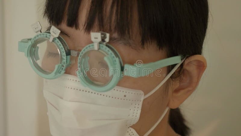 Eye Testing and Eyeglass Assembly by Experts Optician Stock Video ...