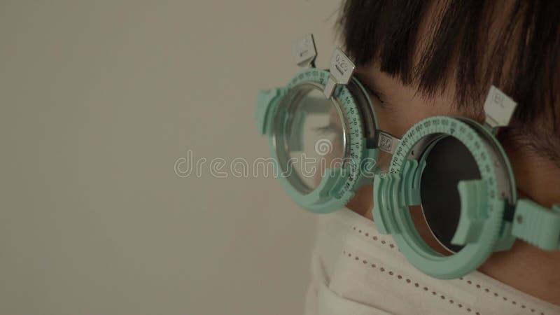 Eye Testing and Eyeglass Assembly by Experts Optician Stock Footage ...