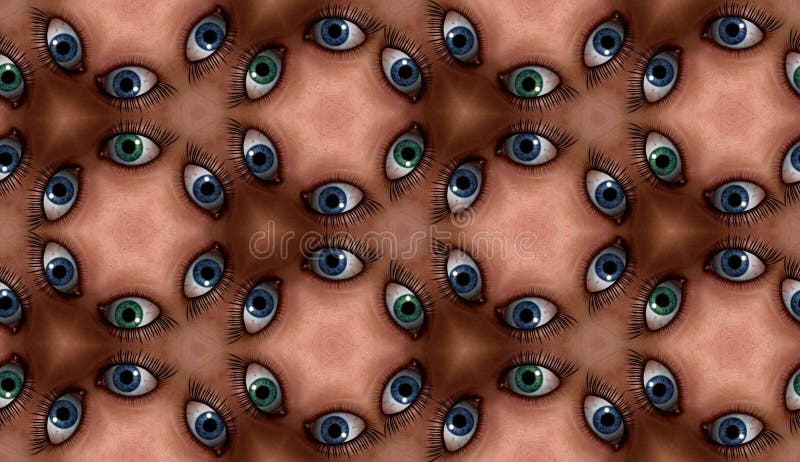 Eye Tile Pattern stock illustration. Illustration of macro - 12217308