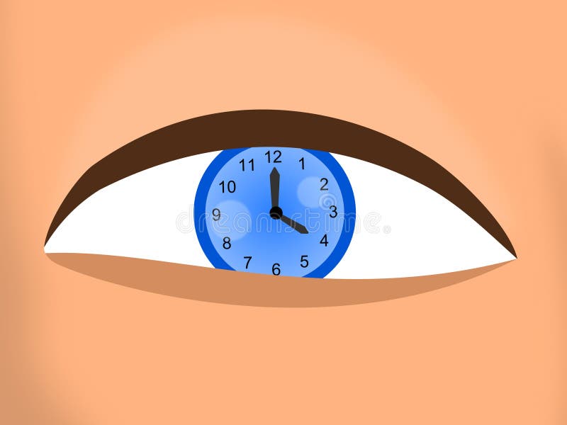 Eye time stock illustration. Illustration of style, time - 38119753