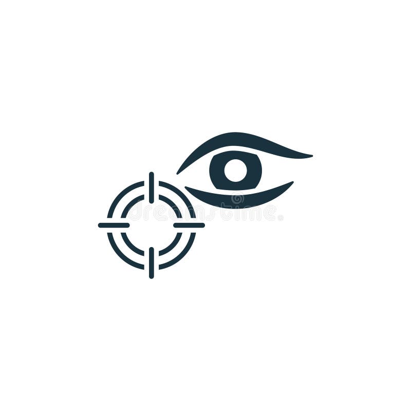 Eye-Tracking Icon. Monochrome Simple User Behavior Icon for Templates ...