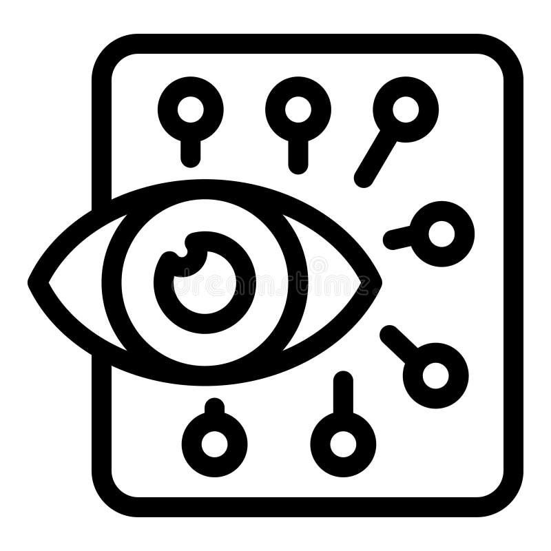 Eye Tracking Software Analyzing Human Vision and Behavior Icon Stock ...