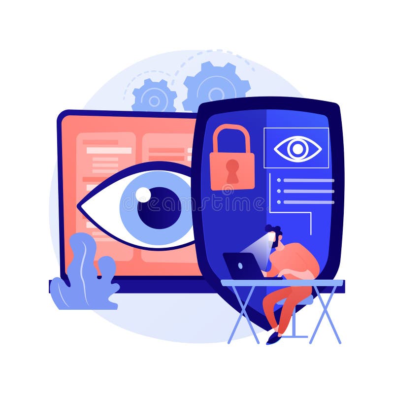 Eye Tracking Technology Abstract Concept Vector Illustration. Stock ...
