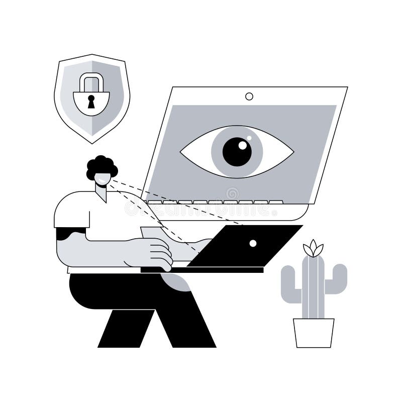 Eye Tracking Technology Abstract Concept Vector Illustration. Stock ...