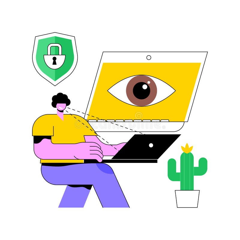 Eye Tracking Technology Abstract Concept Vector Illustration. Stock ...
