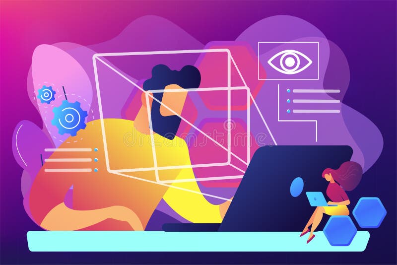 Eye Tracking Technology Abstract Concept Vector Illustration. Stock ...