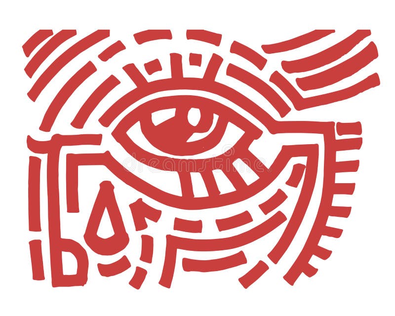 Tribal eye stock illustration. Illustration of black - 20809210