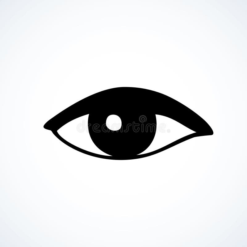 Eye. Vector drawing stock vector. Illustration of optical - 94369965
