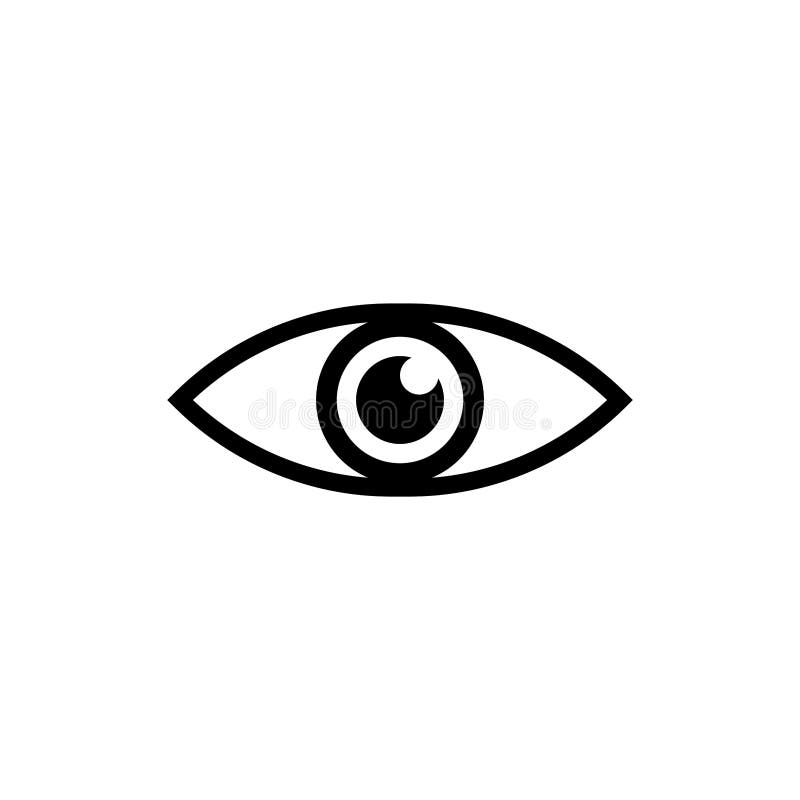 Eye Vector Icon. Look and Vision Icon Stock Vector - Illustration of ...