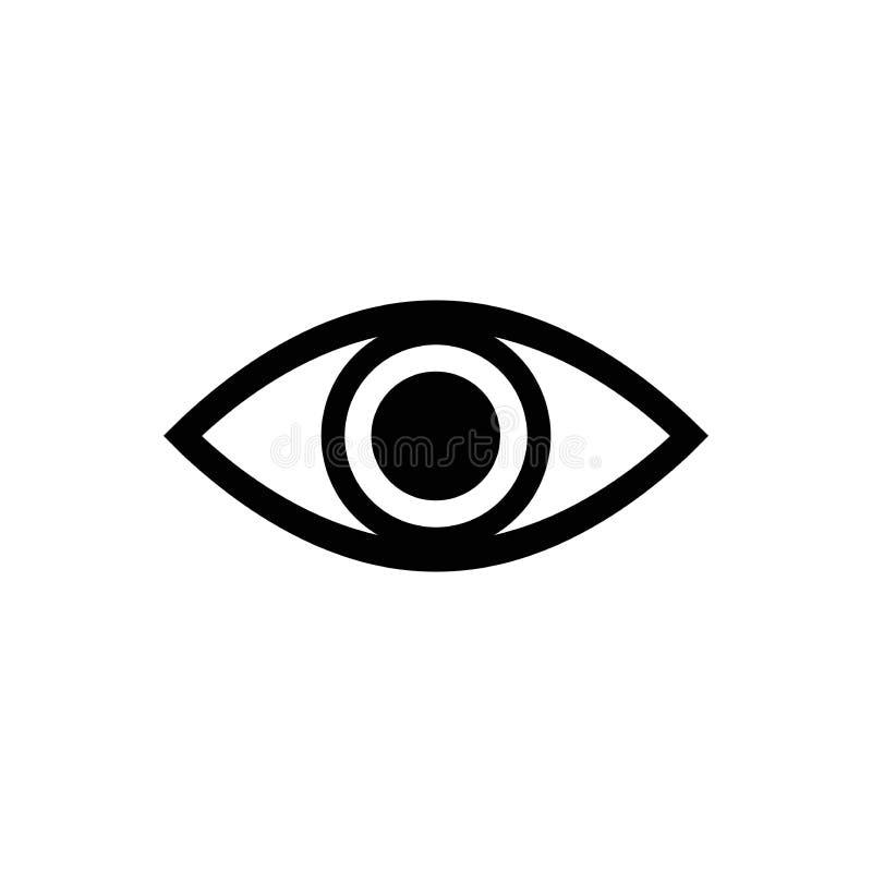 Eye Vector Icon. Open Eye Icon, the Eye of the Beholder. Web Design ...