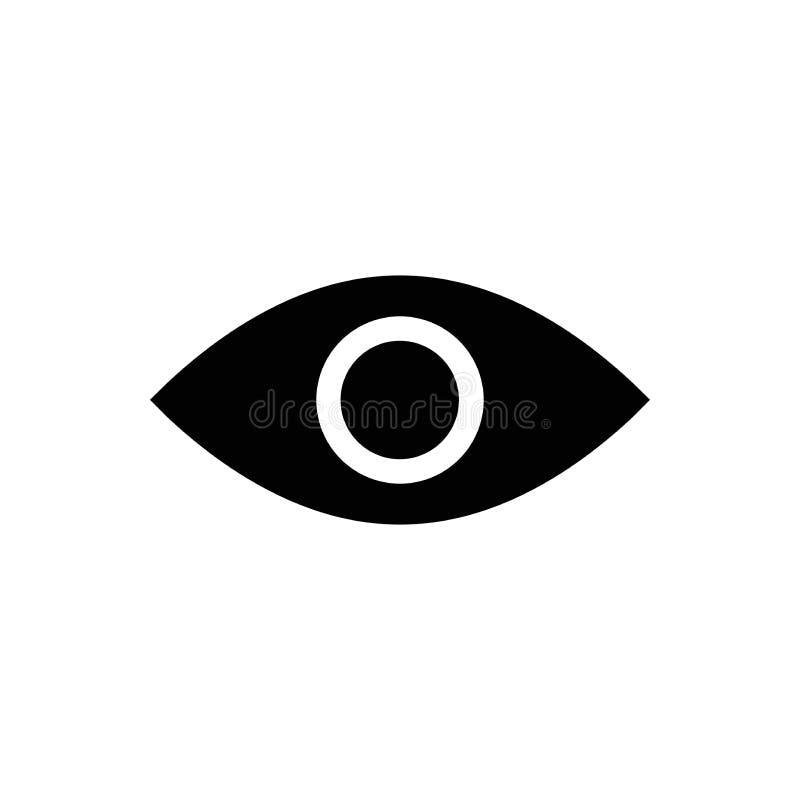 Eye Vector Icon. Open Eye Icon, the Eye of the Beholder. Web Design ...