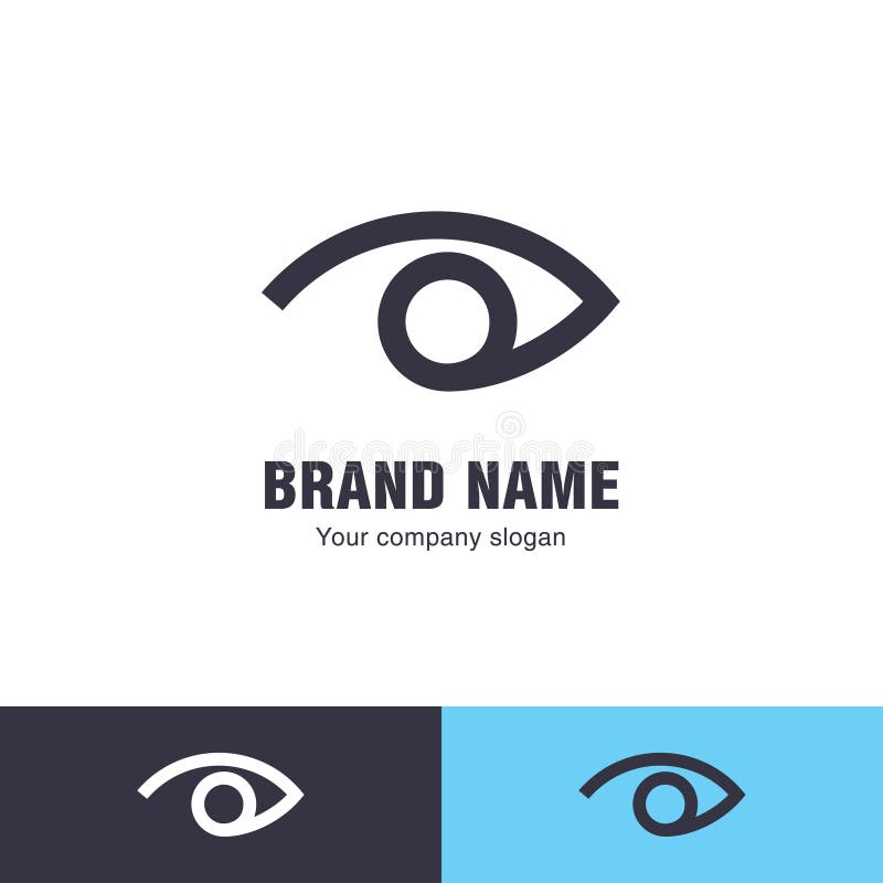 Eye Vector Logo Design Template. Flat Design Style Stock Vector ...