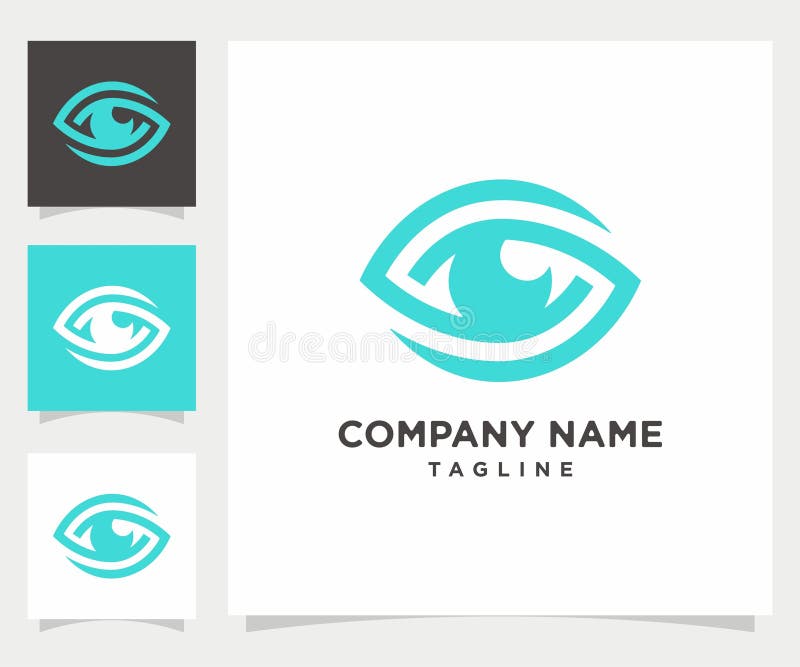 Eye Vector Monogram Logo. Creative Logo Stock Vector - Illustration of ...