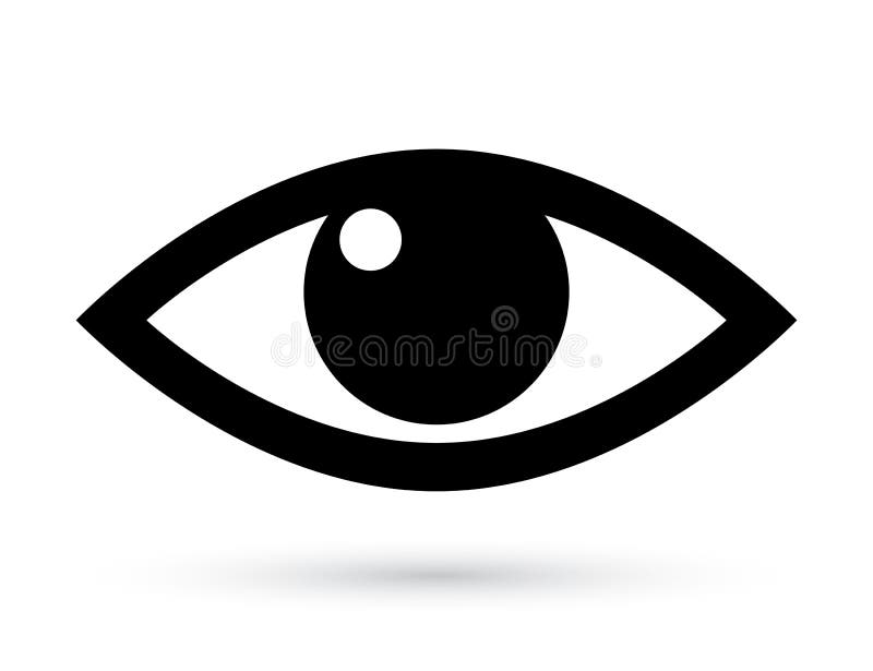 Eye vector pictogram stock vector. Illustration of care - 92631723