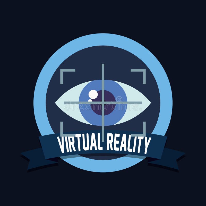 Eye View of Reality Virtual Technology Stock Vector - Illustration of ...
