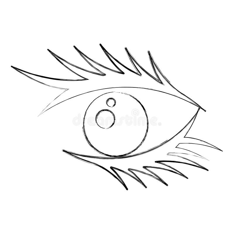 Eye view symbol icon stock vector. Illustration of line - 93943308