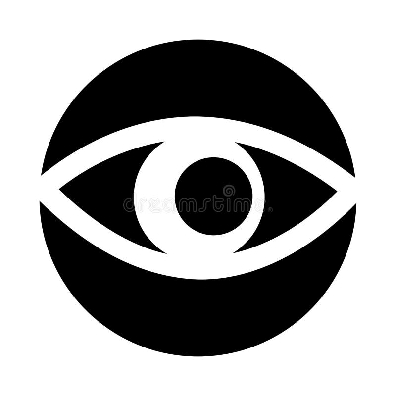 Eye view symbol icon stock vector. Illustration of iris - 93943388