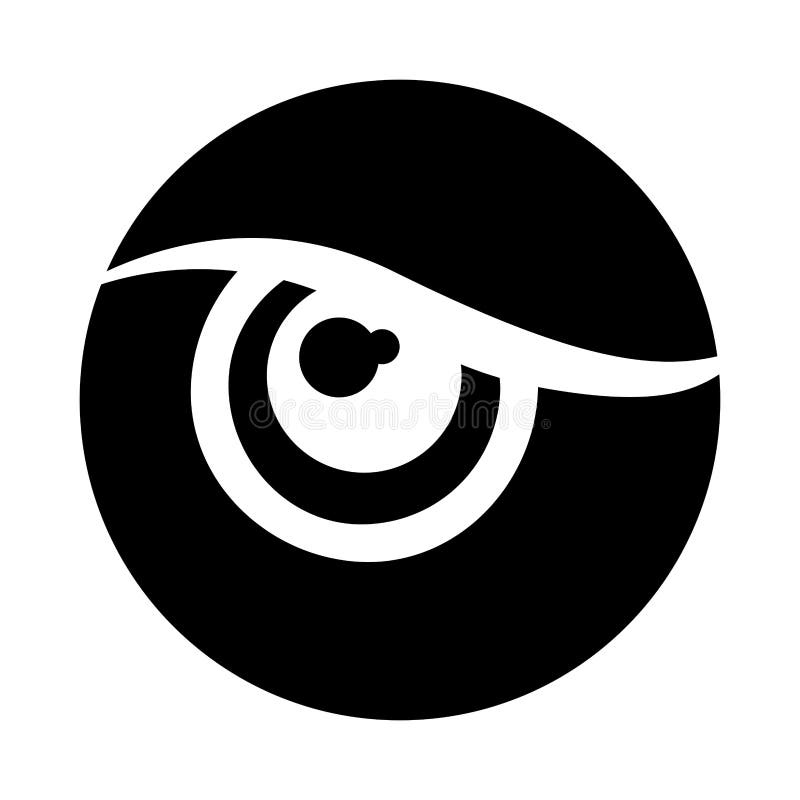 Eye view symbol icon stock vector. Illustration of bright - 93943390