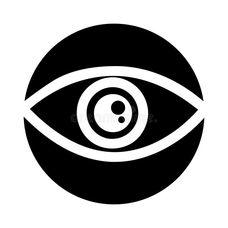 Eye view symbol icon stock vector. Illustration of icon - 93943159