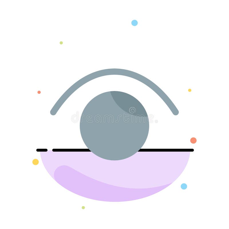 Eye, View, Watch, Twitter Abstract Flat Color Icon Template Stock ...