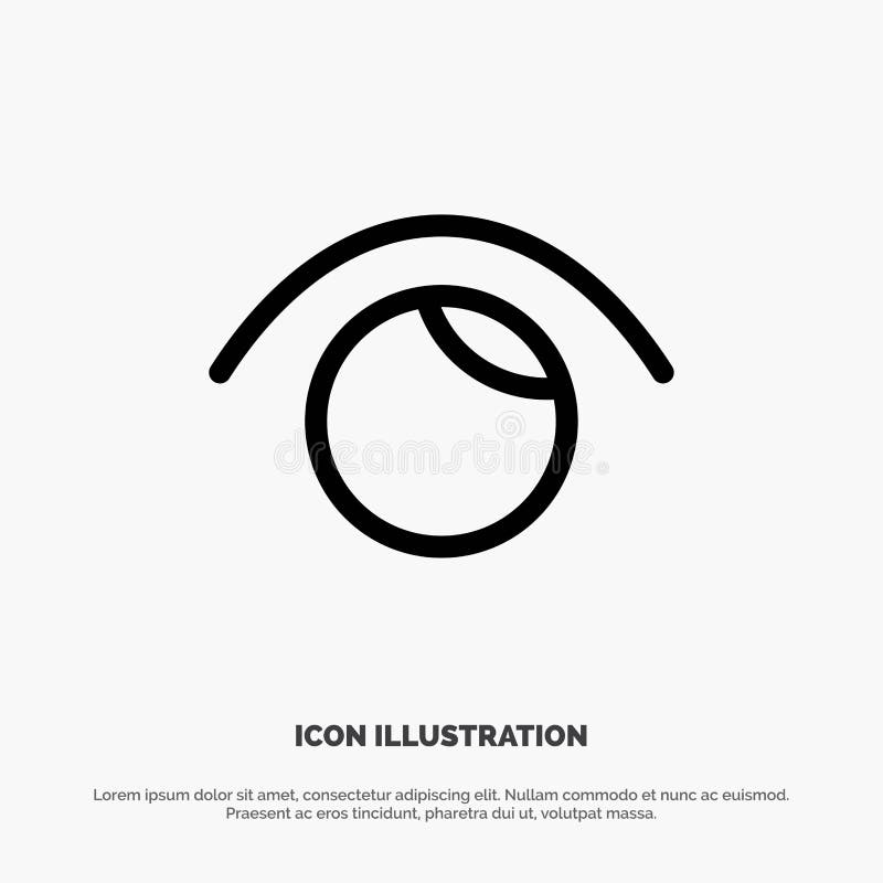 Eye, View, Watch, Twitter Line Icon Vector Stock Vector - Illustration ...