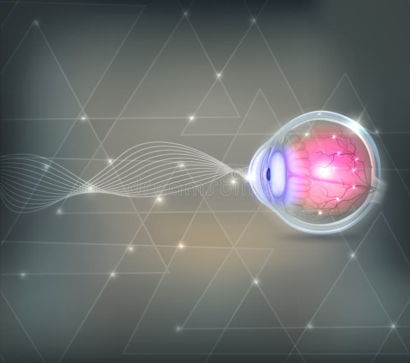 Eye Vision Hexagonal Molecular Structure for Medical, Science and ...