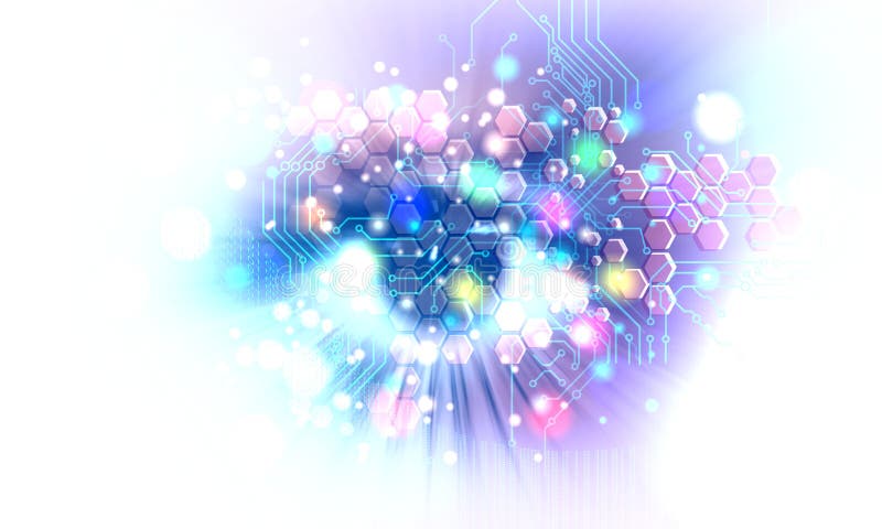 Eye Vision. Abstract Eye with Digital Circle. Futuristic Vision Science ...