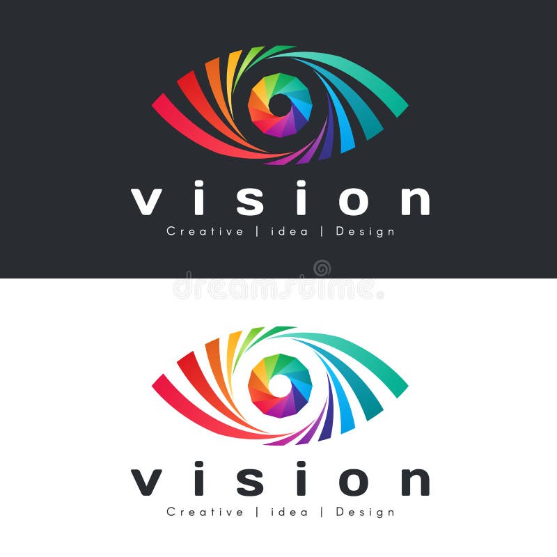Eye Logo Vision Abstract Logo Design Vector Stock Vector - Illustration ...