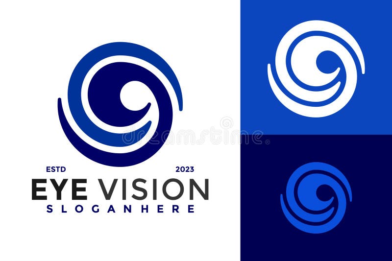 Eye Vision Logo Design Vector Symbol Icon Illustration Stock Vector ...