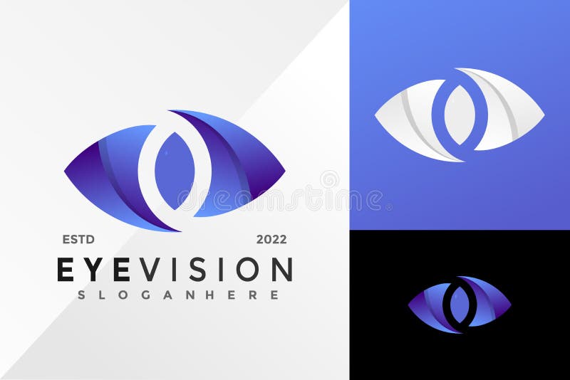 Eye Vision Modern Logo Design Vector Illustration Template Stock Vector ...