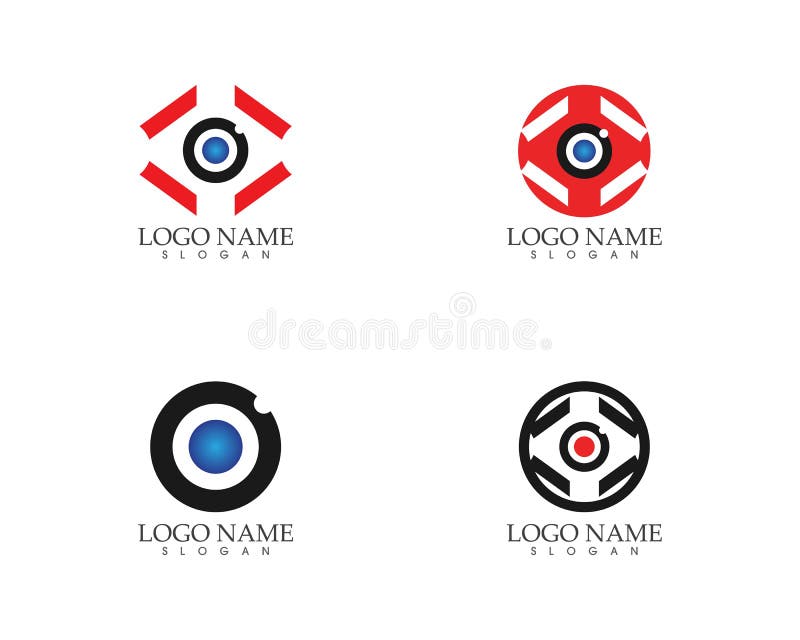 Eye Vison Logo Vector Template Stock Vector - Illustration of camera ...
