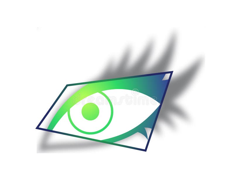 Eye visual effect symbol stock vector. Illustration of focus - 139995487