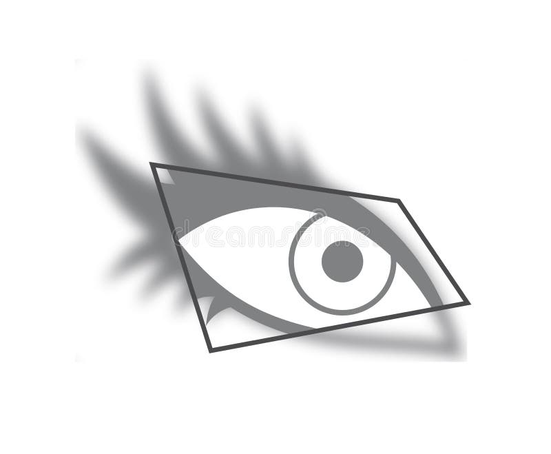 Eye visual effect symbol stock vector. Illustration of information ...