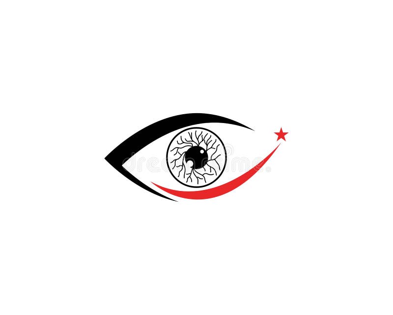 Eye Visual Logo Vector Illustration Stock Vector - Illustration of ...