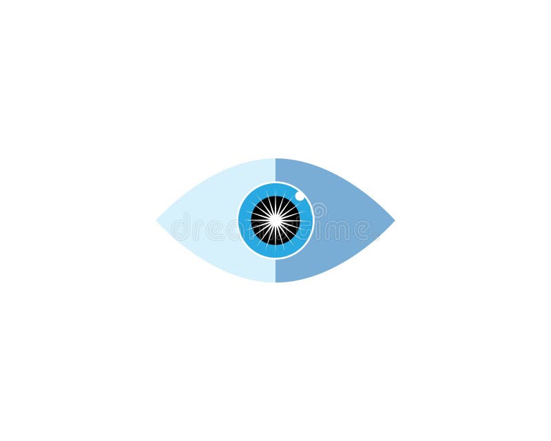 Eye Visual Logo Vector Illustration Stock Vector - Illustration of ...