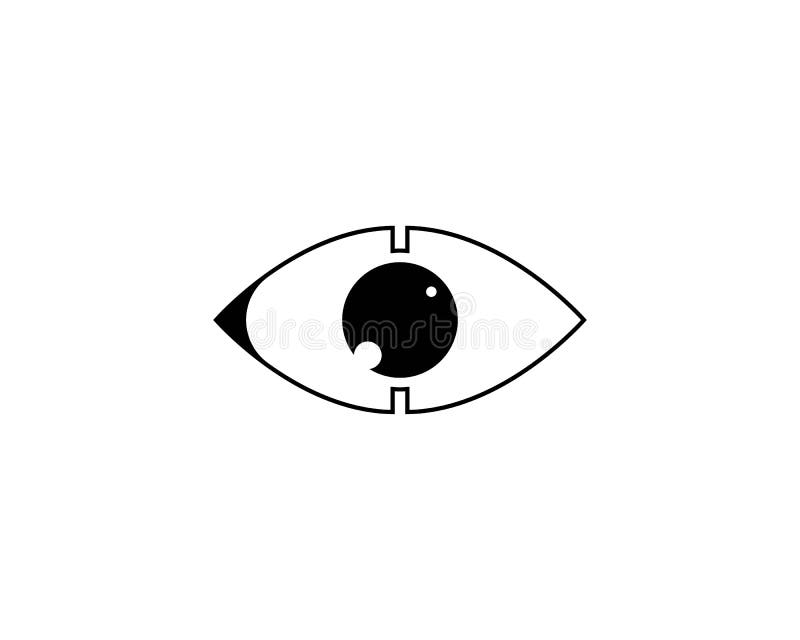 Eye Visual Logo Vector Illustration Stock Vector - Illustration of ...