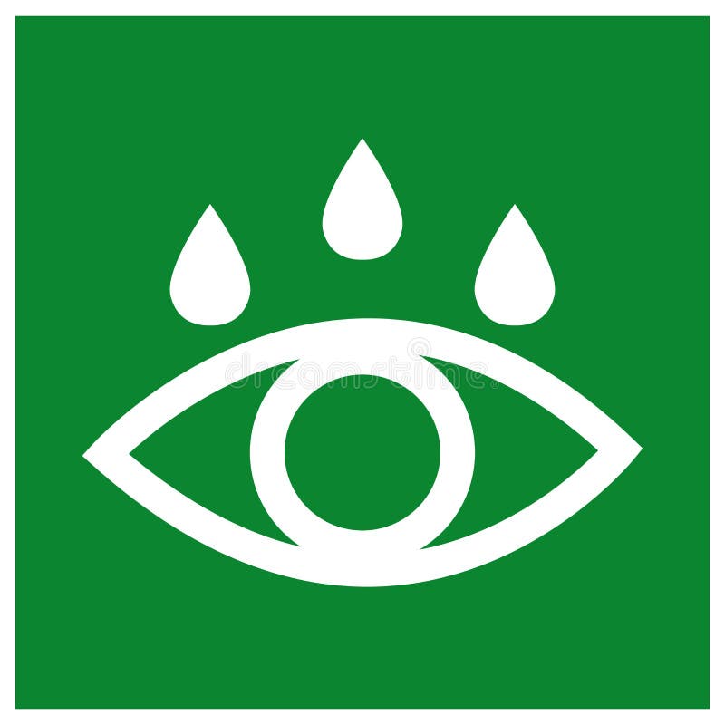 Eye Wash Station Symbol Sign, Vector Illustration, Isolate on White ...