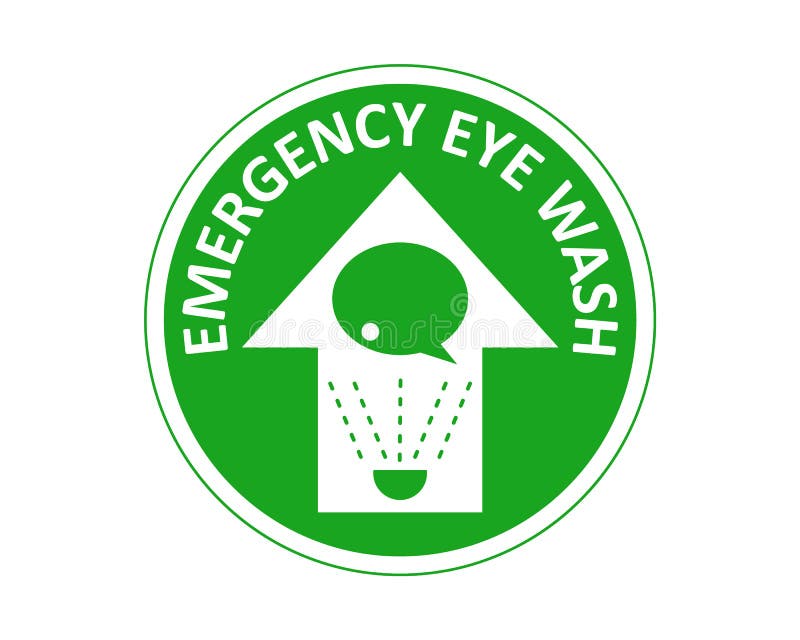 Eye Wash Station Symbol in Vector, Easy To Use and Print Design ...