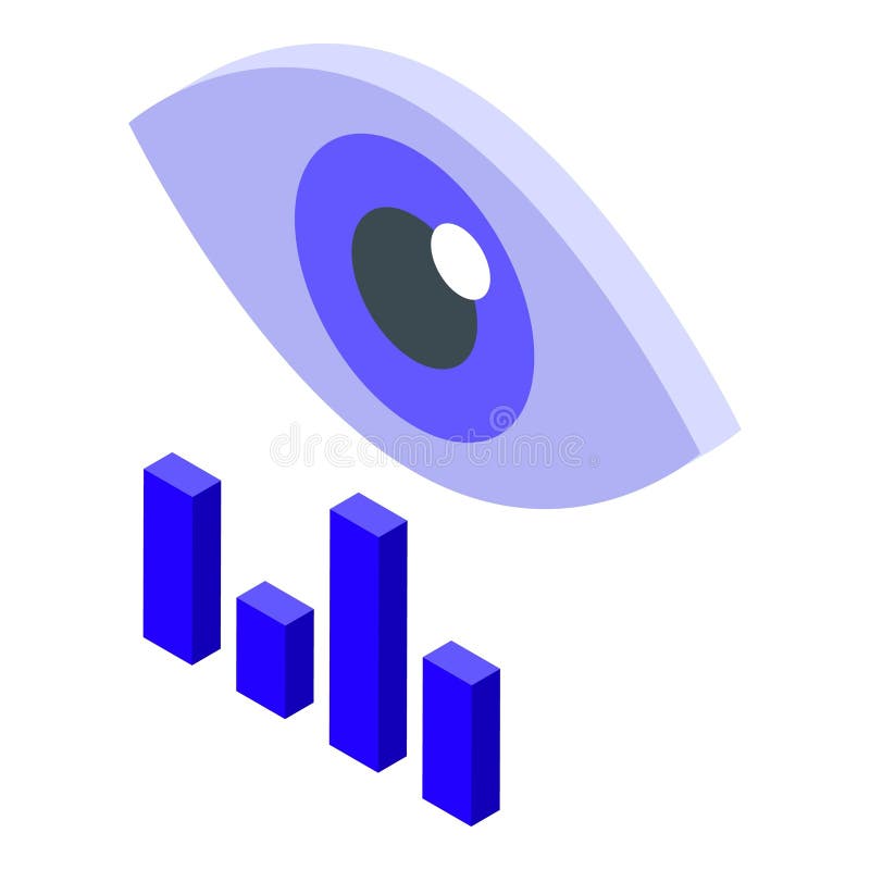 Eye Analyzing Data Growth, Business Vision Concept Stock Vector ...