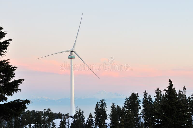 The Eye of the Wind at Winter Sunset Stock Image - Image of great ...