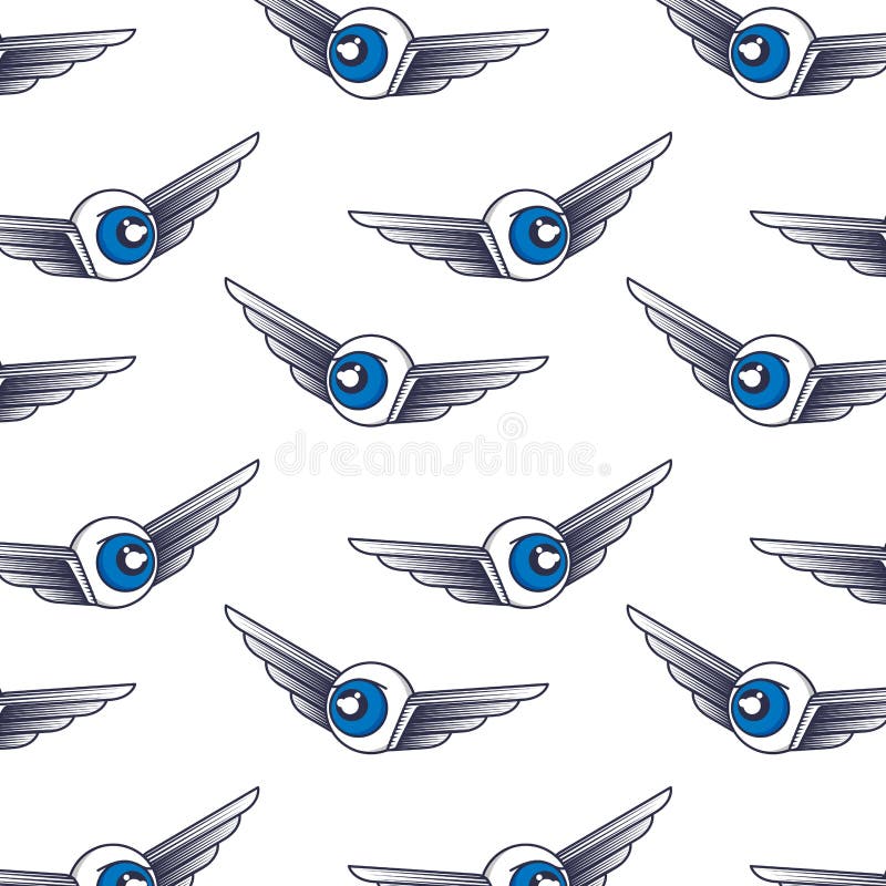 Eyeball Wings Stock Illustrations – 114 Eyeball Wings Stock ...