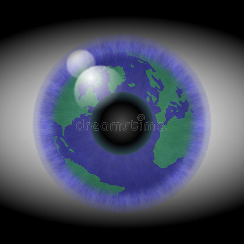Eye of the world stock illustration. Illustration of eyes - 595847