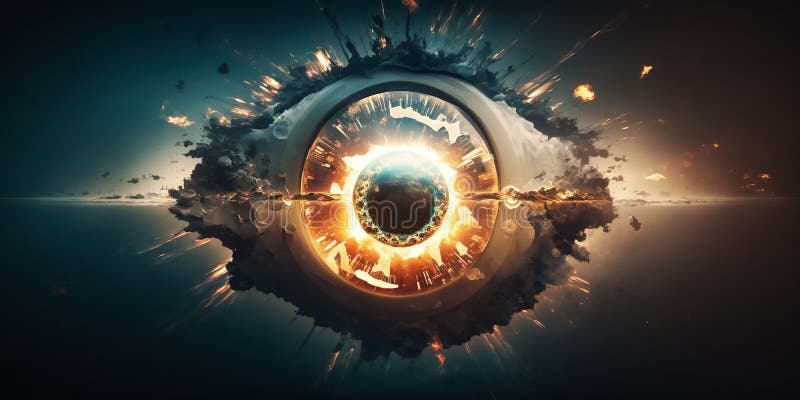 Eye of the world stock illustration. Illustration of poster - 271367458