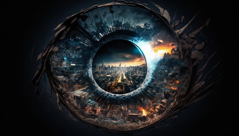 Eye of the world stock illustration. Illustration of organ - 272485028