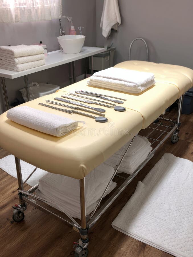 Eye Zone Treatment Setup Featuring Cool Pads and Tools in a ...