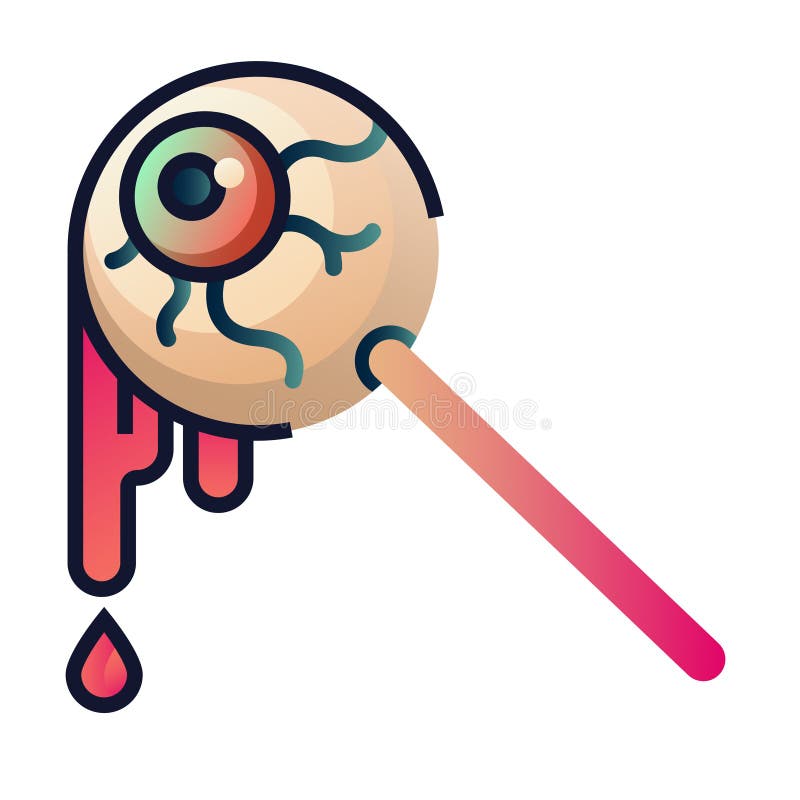 Eyeball Candy Gradient Illustration Stock Vector - Illustration of ...