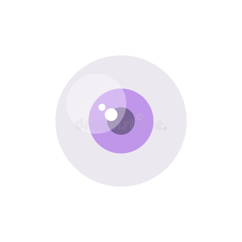 Eyeball Flat Icon, Vector Illustration Stock Illustration ...