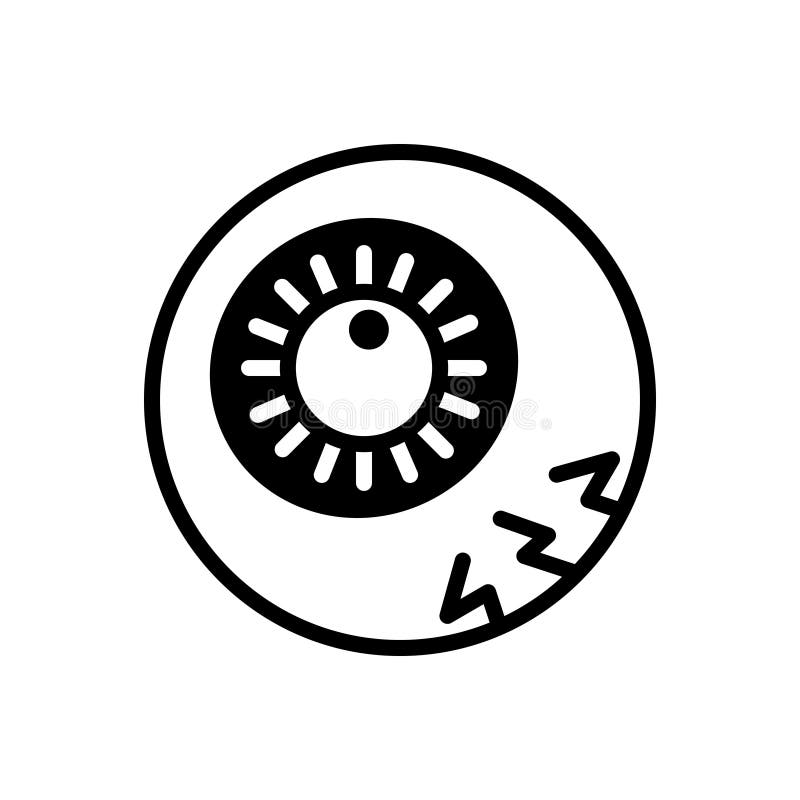 Black Solid Icon for Eyeball, Eyesight and Optometry Stock Vector ...