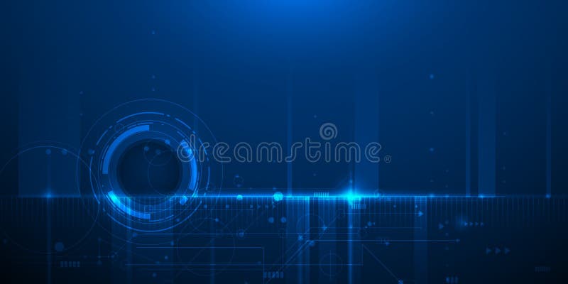 Computer Science Blue Professional Stock Illustration - Illustration of ...